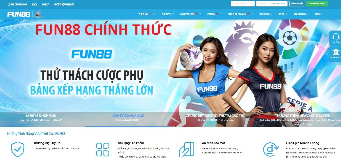 FUN88 CHÍNH THỨC - Link đăng nhập Fun88 mới nhất - FUN88